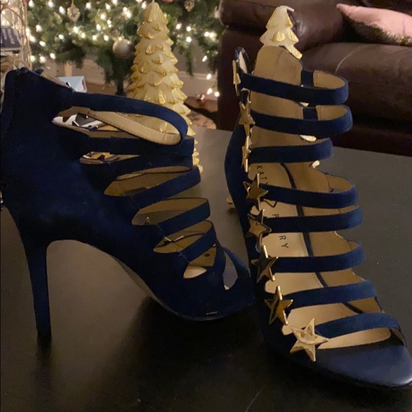 Katy Perry Collections | Shoes | Katy Perry Strap Velvet High Heel ...